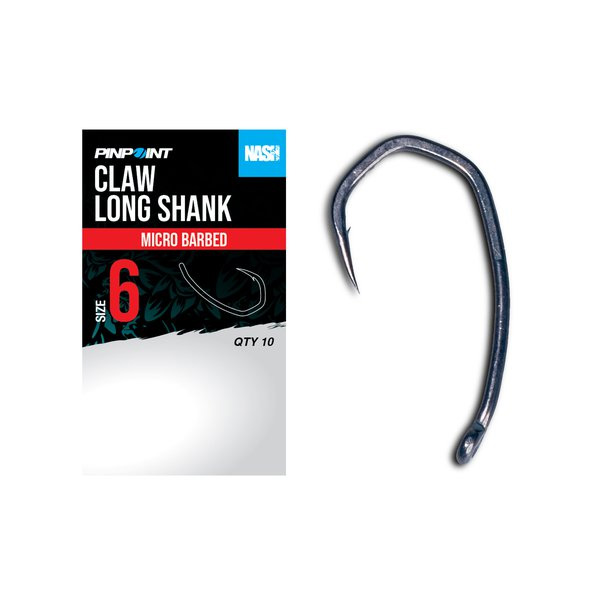 Nash Pinpoint Claw Long Shank Hooks - £5.59